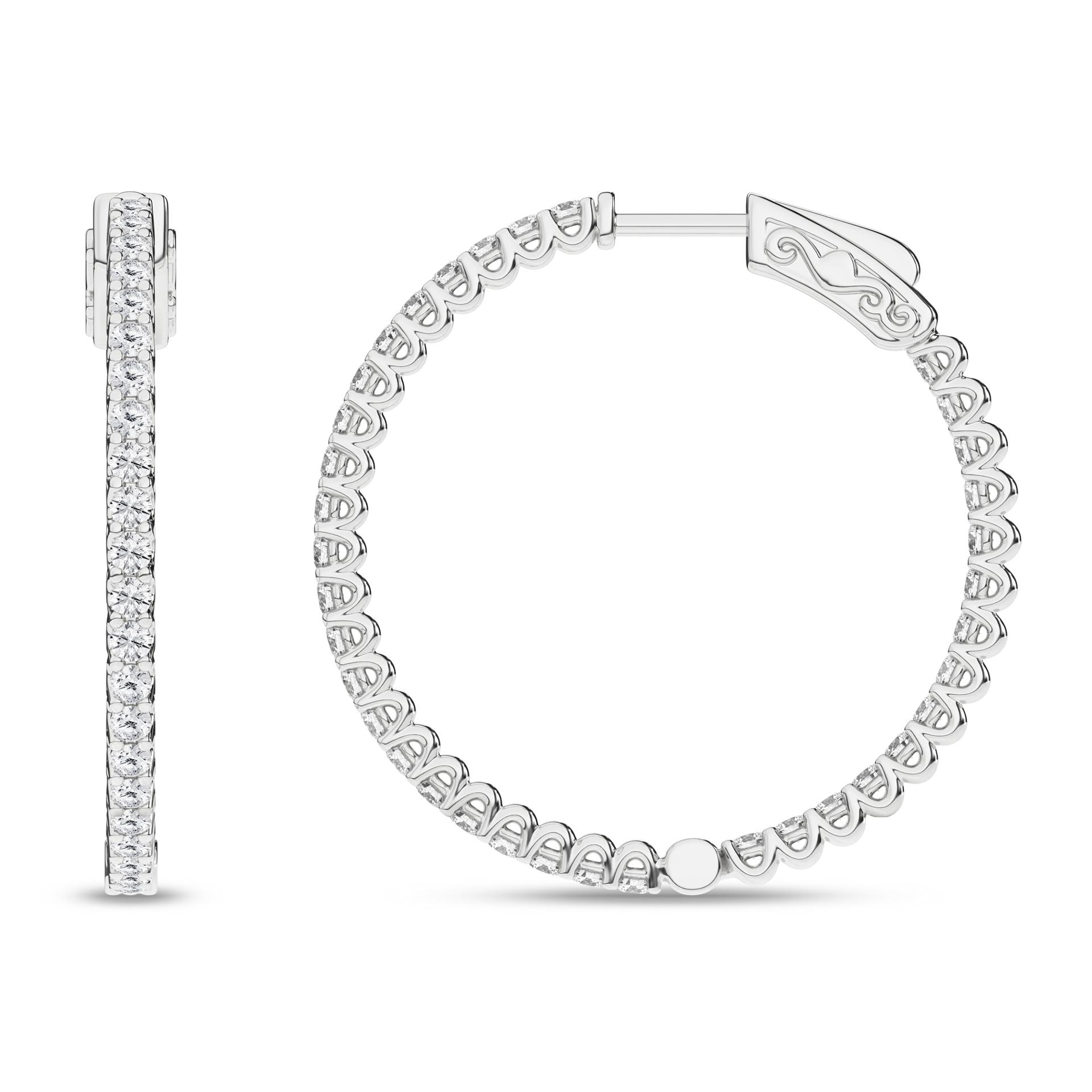 Inside-Out Hoop Earrings (Round)